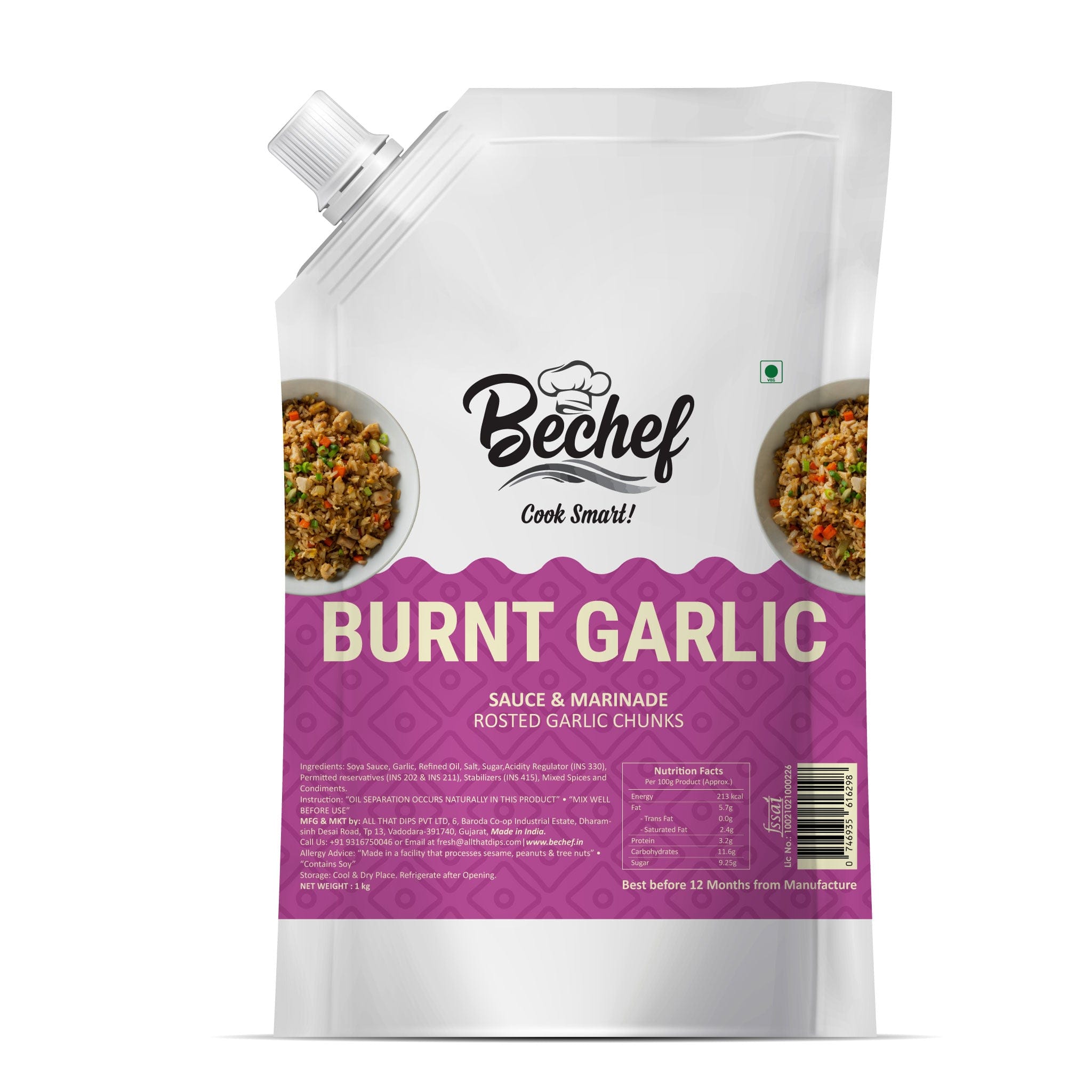 Burnt Garlic sauce : Mongolian Cooking Sauce : 1 KG : Bulk Pack ...
